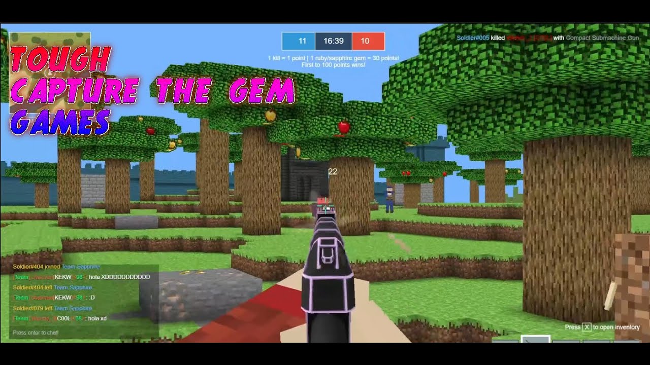 voxim io tough capture the gem games - YouTube