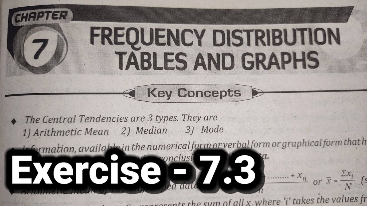 8th class | Maths | 7.FREQUENCY DISTRIBUTION TABLES AND GRAPHS ...