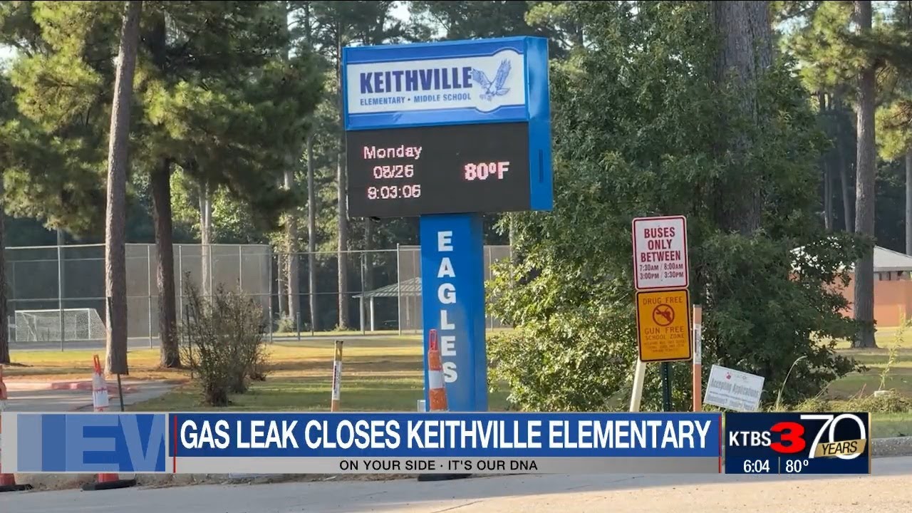 Keithville Elementary gas leak - YouTube