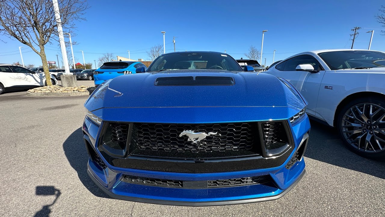 2024 Ford Mustang Gt Atlas Blue Metallic Youtube