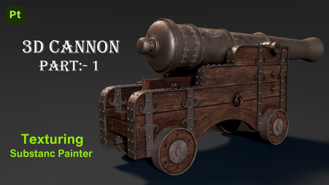 Cannon Texture in substance painter Part 1 - YouTube