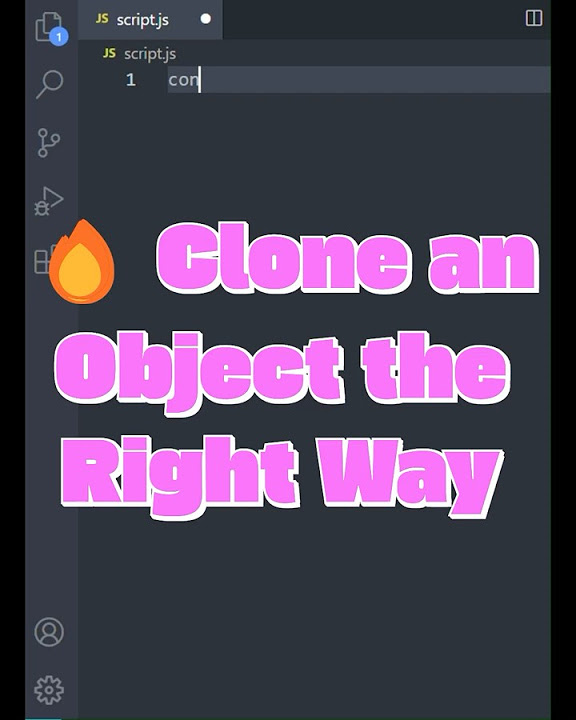 🔥 Clone an Object the Right Way #coding #javascript - YouTube