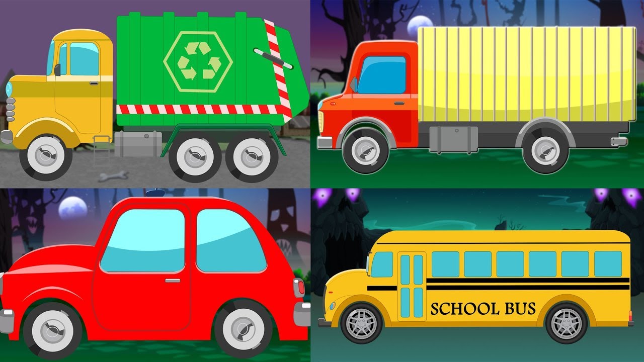 Scary Street Vehicles | Cartoon Cars Compilation | Video for Kids and ...