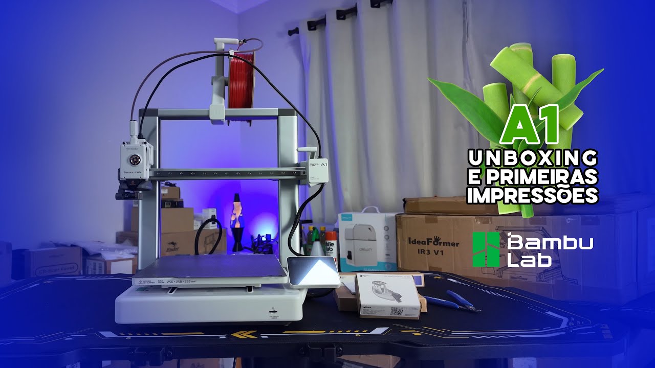 UNBOXING, MONTAGEM E PRIMEIRAS IMPRESSÕES BAMBU LAB A1 - YouTube