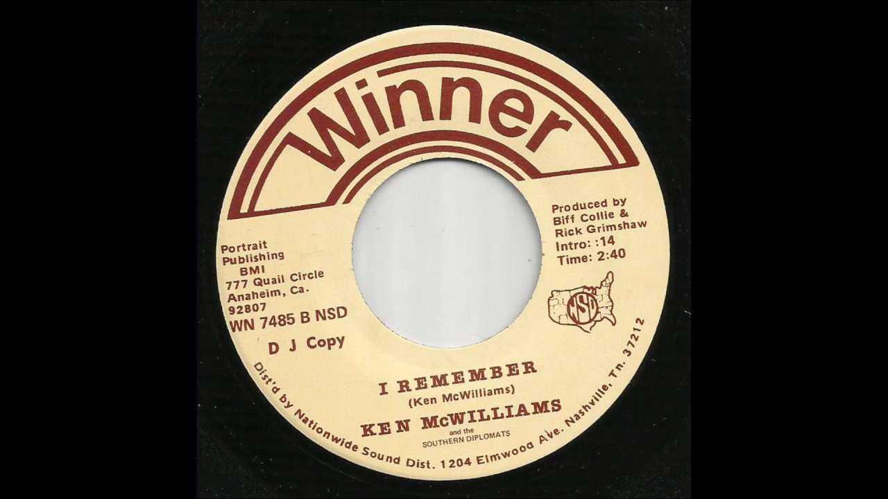 Ken McWilliams & The Southern Diplomats - I Remember - YouTube