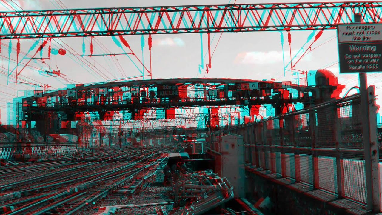 3D Anaglyphic Timelaps Glasgow Trains and Busses - YouTube