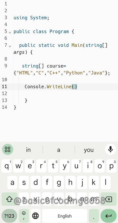 16-Array 👍॥ How to Create a array in C# #basicofcoding#csharp#array#coding#arrayinCsharp#shorts ...