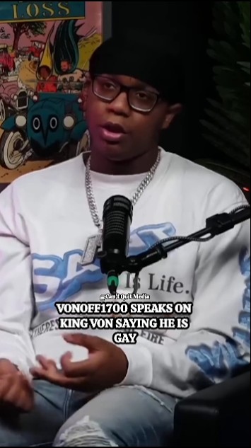 Vonoff1700 on King Von saying he wasn't straight - YouTube
