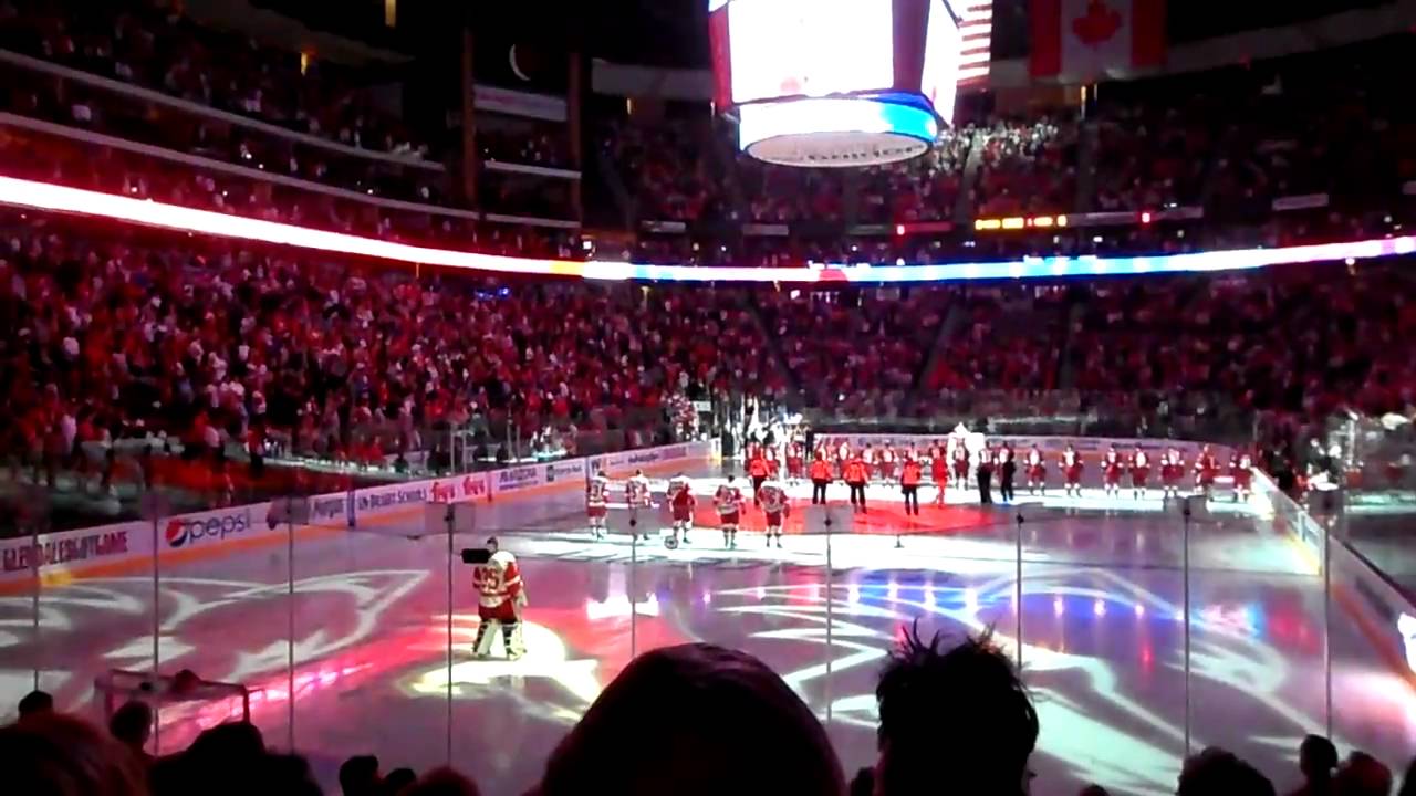 Melora Hardin National Anthem at Phoenix Coyotes game 10/16/10 - YouTube
