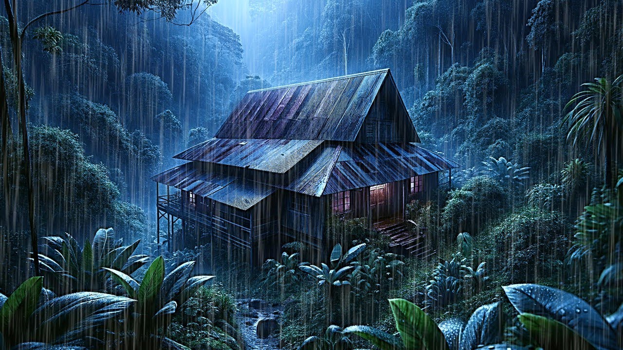 Sleep Instantly with Heavy Hurricane, Terrible Rain, Powerful Wind ...