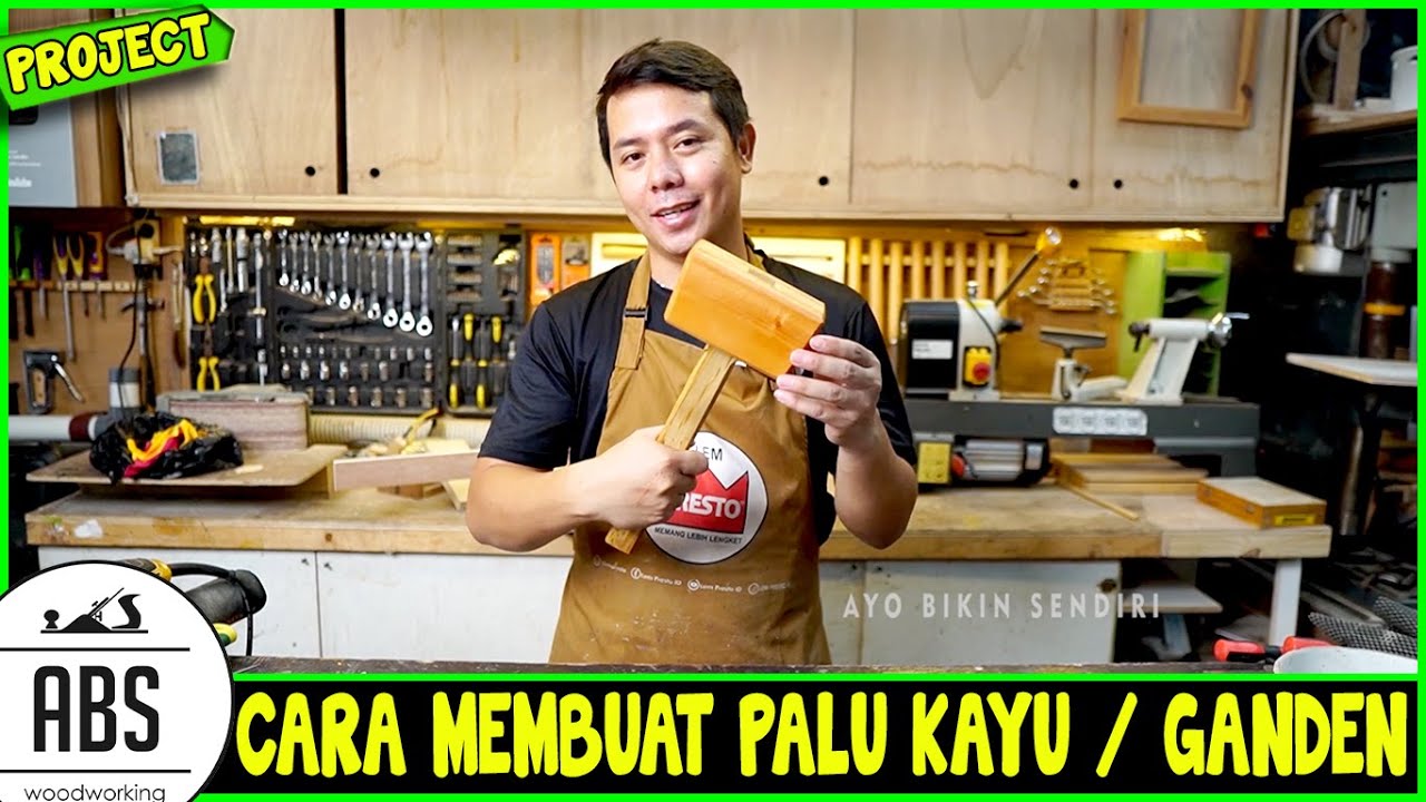 WOODEN MALLET || Cara Membuat Palu Kayu / Ganden - YouTube