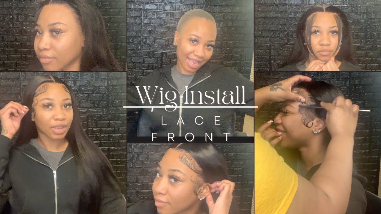 Wig Install Tutorial | 13x4 Lace Front | Dramatic Baby Hair - YouTube