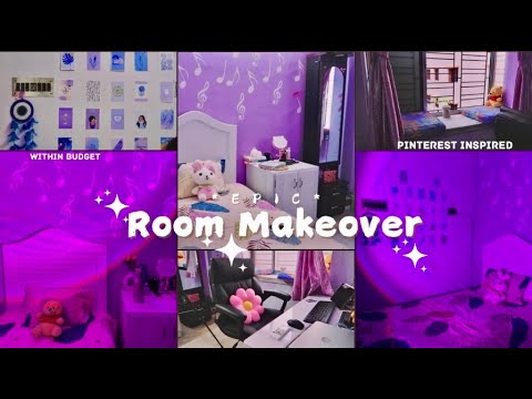 *EPIC* Room Makeover inspired from Pinterest🎀 Within Budget small room ...