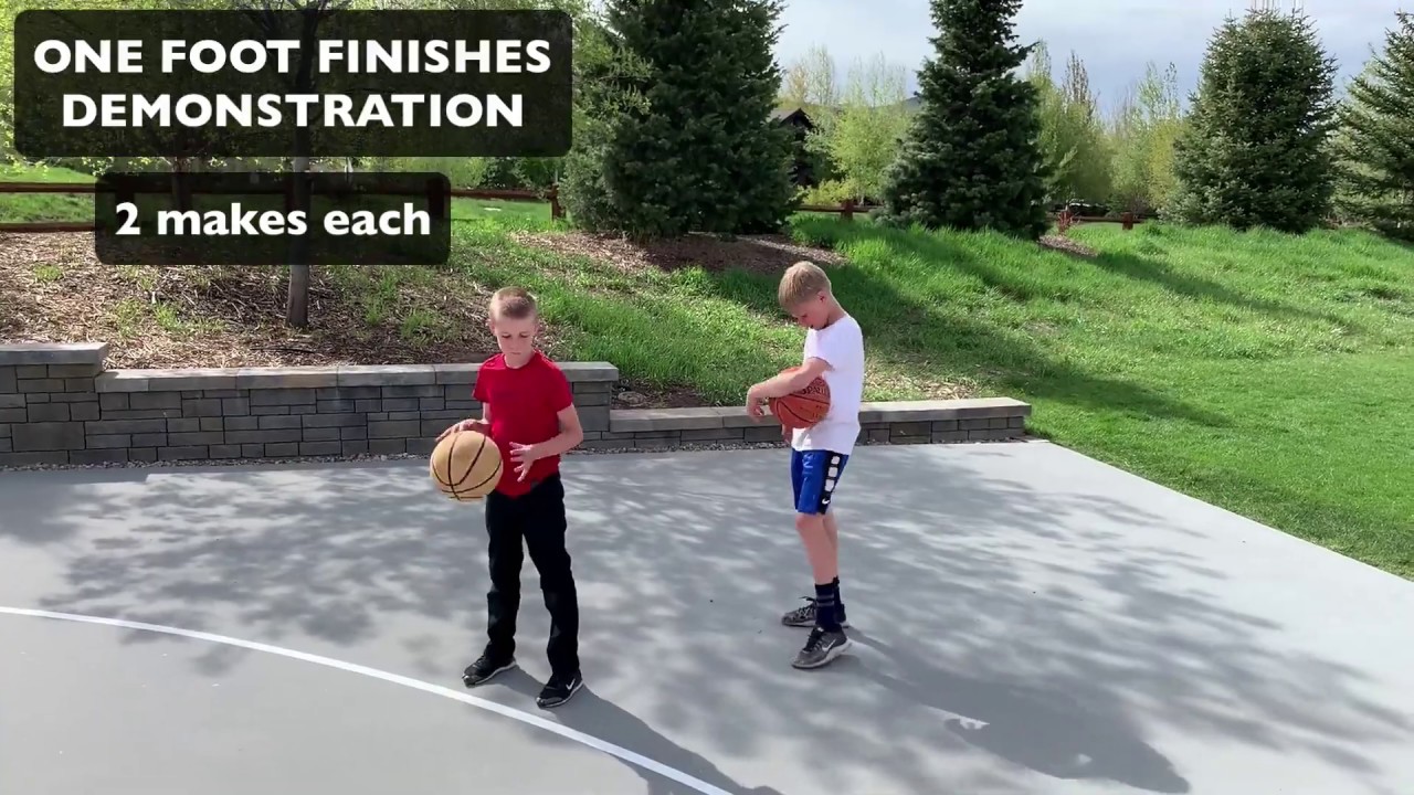 10.b. Footwork & Finishing: One Foot Finishes Demo - YouTube