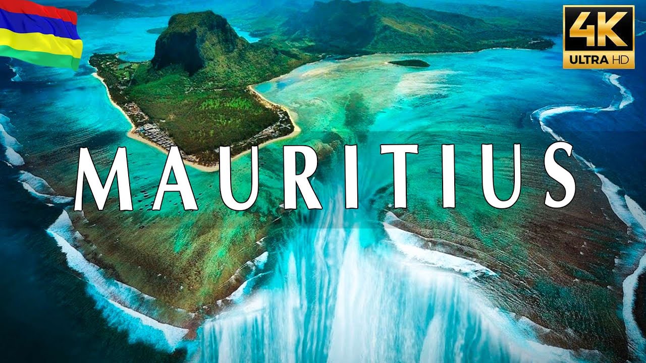 VOLANDO SOBRE MAURITIUS 4K | Increíble paisaje natural hermoso con ...