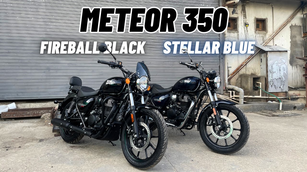 2024 RE Meteor Fireball Black vs Stellar Blue | Detailed Comparison ...