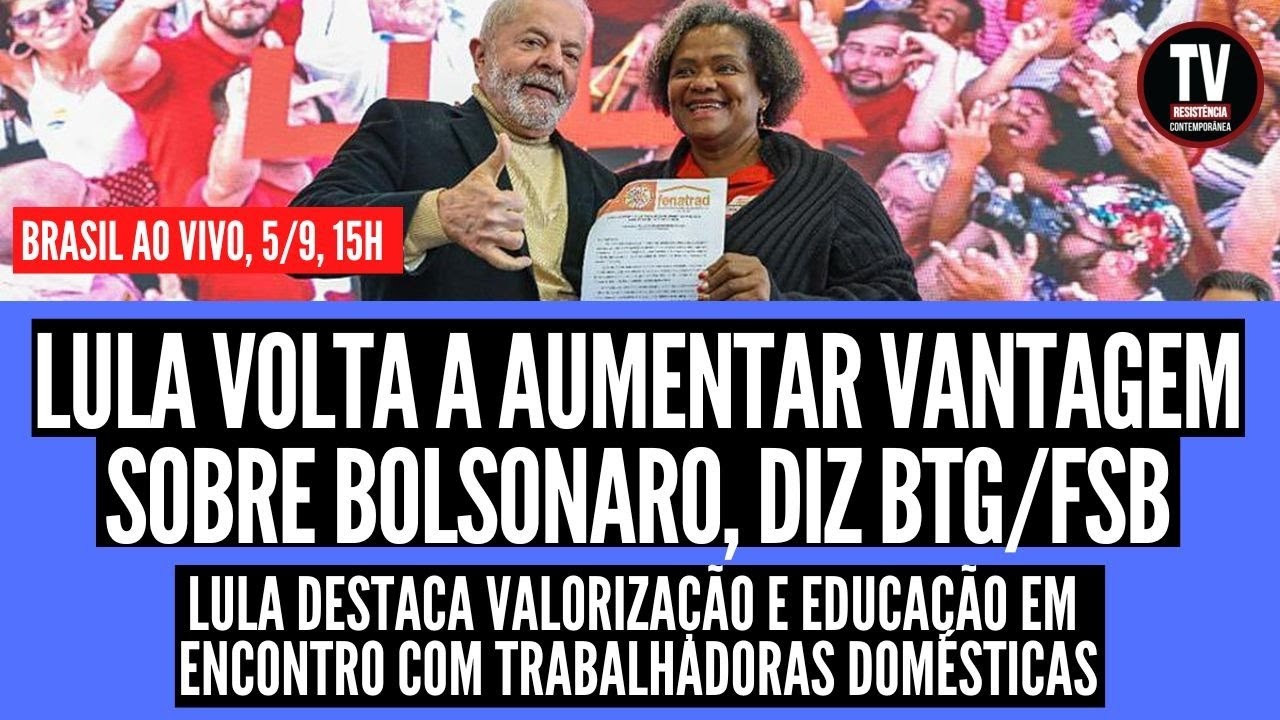 AO VIVO | LULA AUMENTA VANTAGEM SOBRE O BOZO | Encontro Lula e as ...