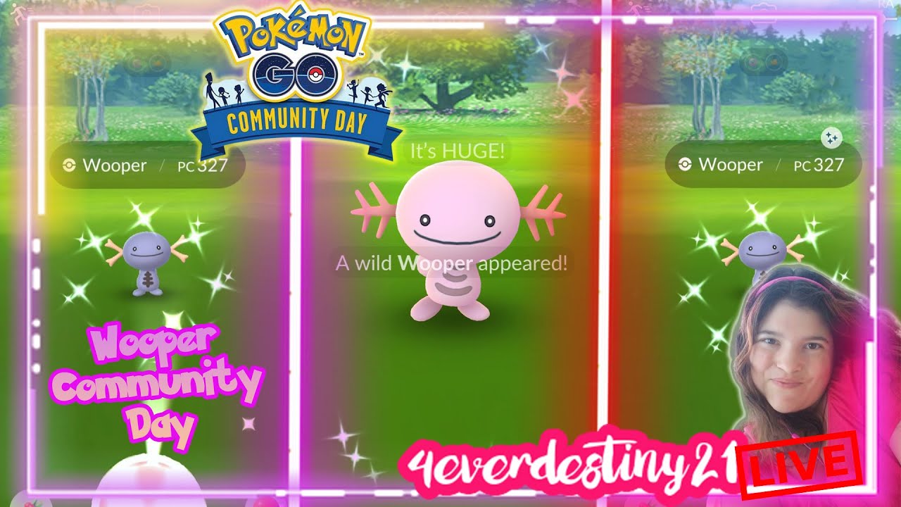 LIVE 🔴 Wooper Community Day in Pokemon Go!! Shiny Pichu Hatched! And ...