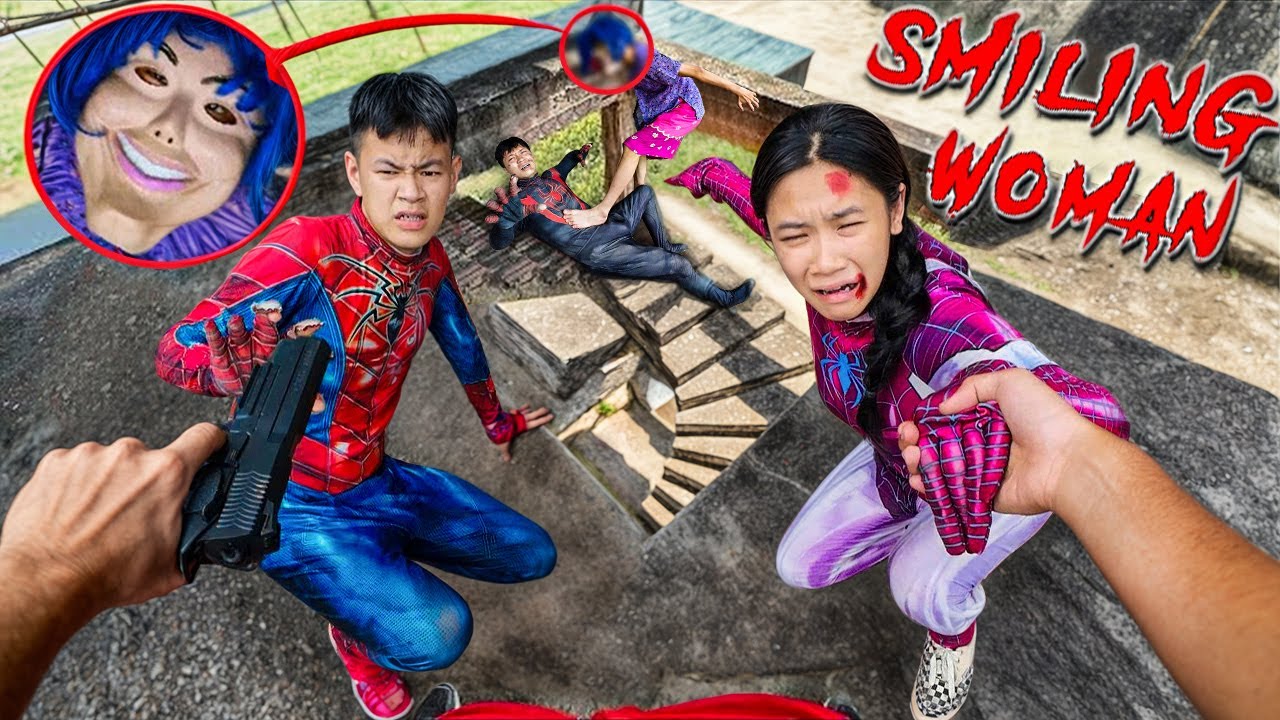 PARKOUR POV Vs SMILING WOMAN | Escape from Real Life Horror #8 | SPIDERMAN HORROR - YouTube