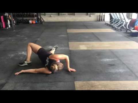 The Skill WOD- Lateral Scorpion Stretch - YouTube