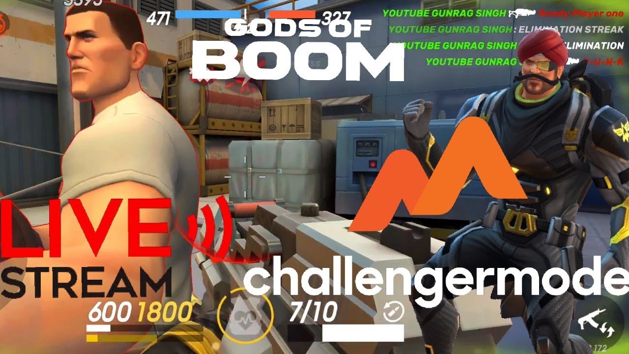 GODS OF BOOM CHALLENGERMODE SATURDAY LIVE STREAM - YouTube