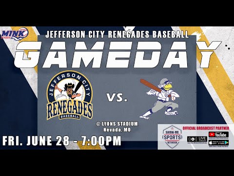 BSB: Jefferson City Renegades @ Nevada Griffons: 06/28/24: Broadcast ...