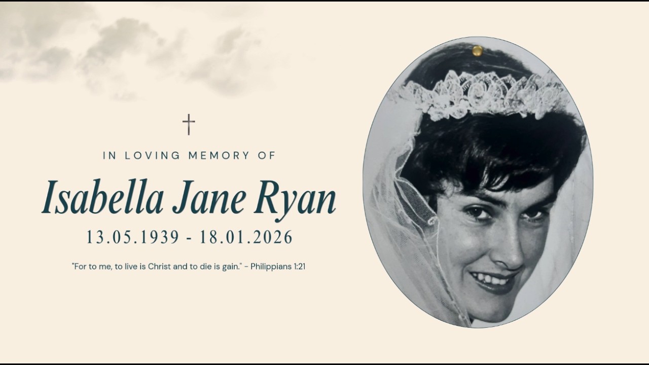 Memorial service of the late Isabella Jane Ryan at St Martin's ...
