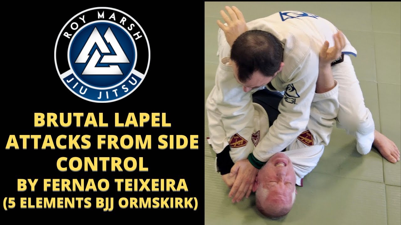 Brutal Lapel Attacks from Side Control (by Fernao Teixeira) - YouTube