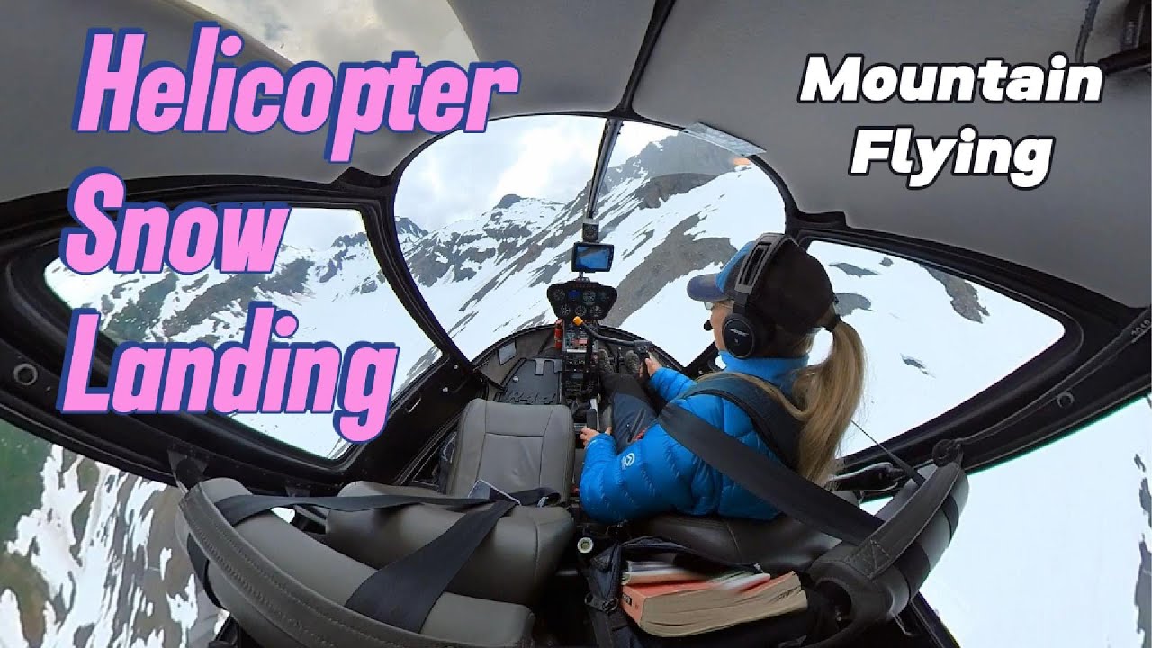 Snow Landing mountain flying - YouTube