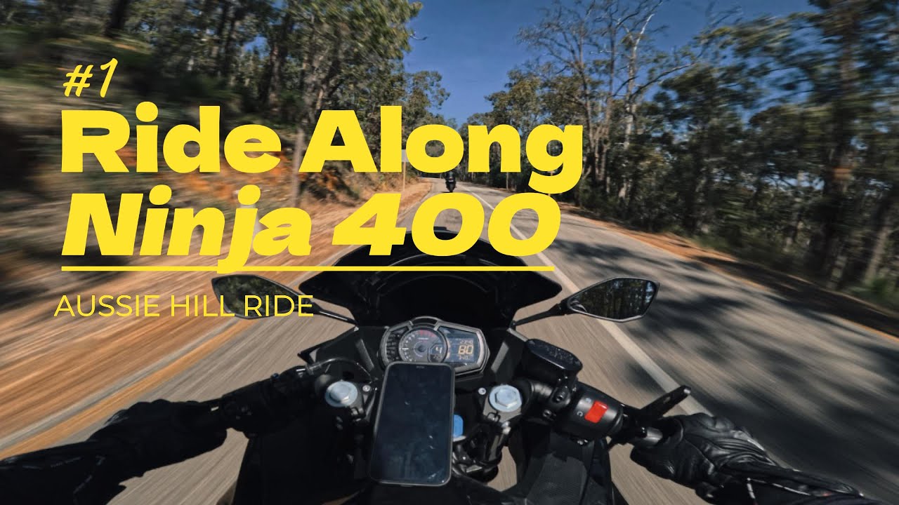 Aussie hill ride | Ride Along Ninja 400 #1 - YouTube