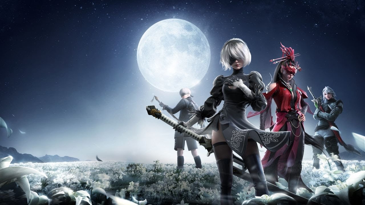 A2 as Justina Gu Gameplay DUOS Naraka Bladepoint x Nier Crossover - YouTube