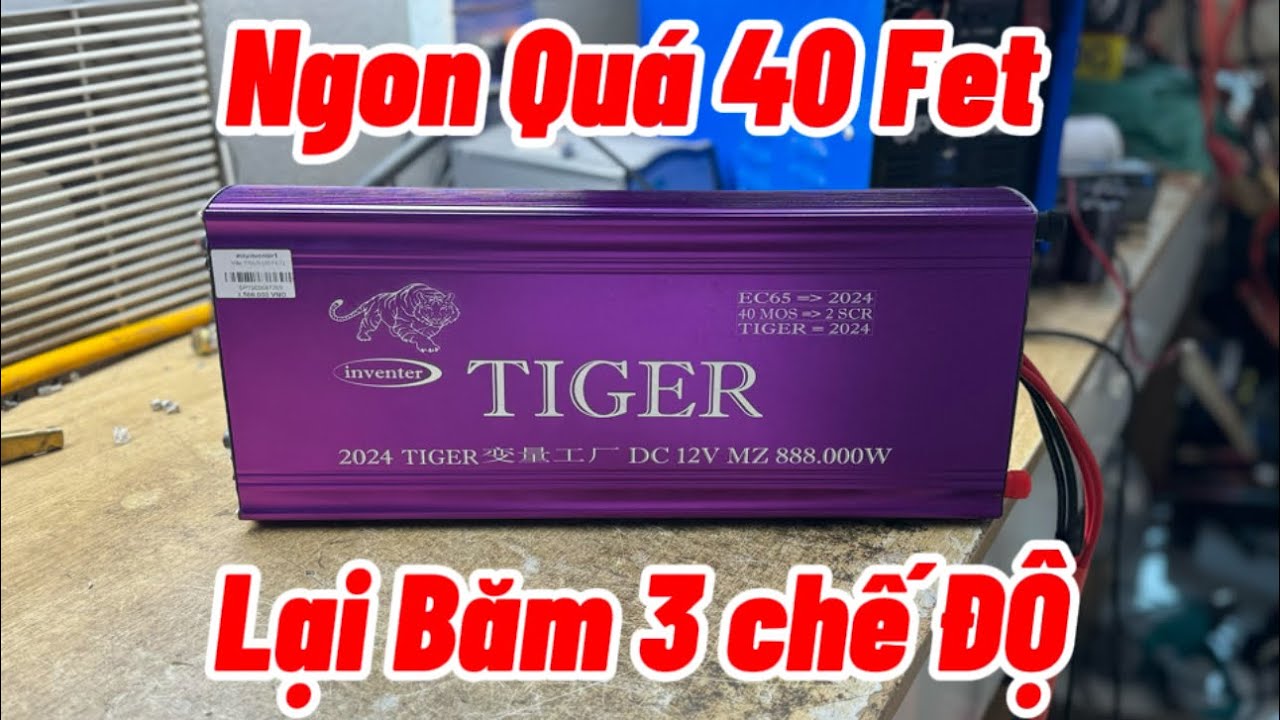 HOT 🔥 TIGER 40 FET CHUYÊN THUYỀN 1 VỢT BĂM PIC 3 CHẾ ĐỘ NGON BỔ RẺ ...