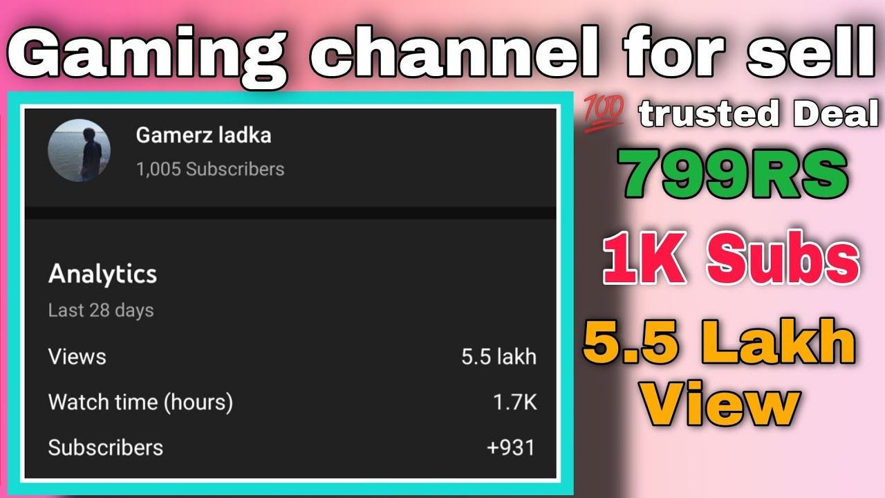 YT Channel for sell at cheap price | YouTube channel sell and buy 2022 ...