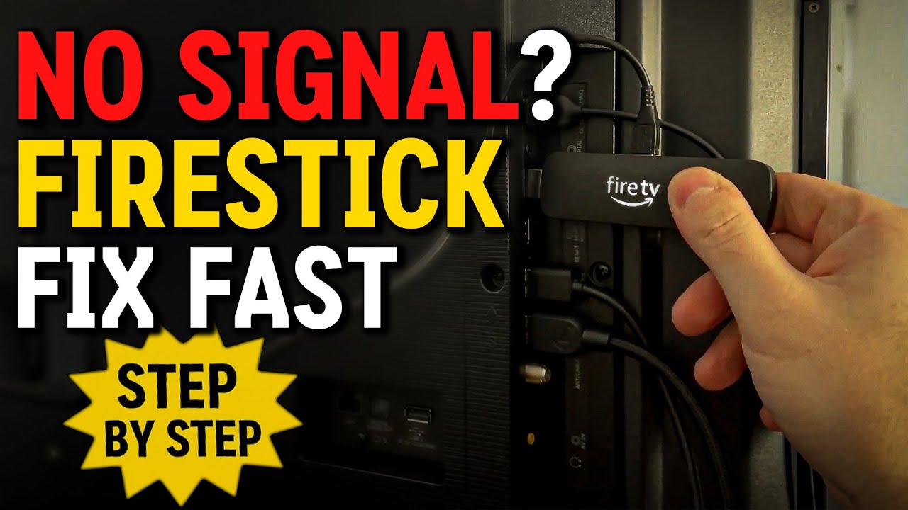 How to Fix No Signal on Amazon Firestick - (Easy Fix) - YouTube