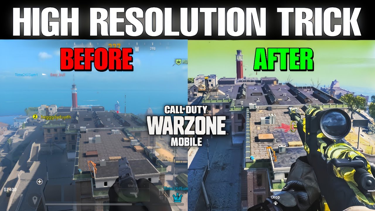 "1 Minute Trick" to INCREASE RESOLUTION in Warzone Mobile - YouTube