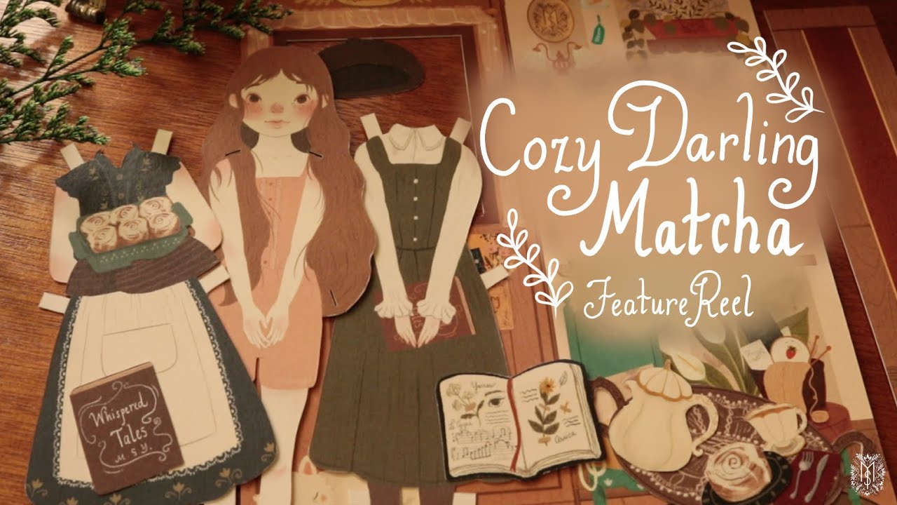 Cozy Darling Matcha Paper Doll Feature Reel - YouTube