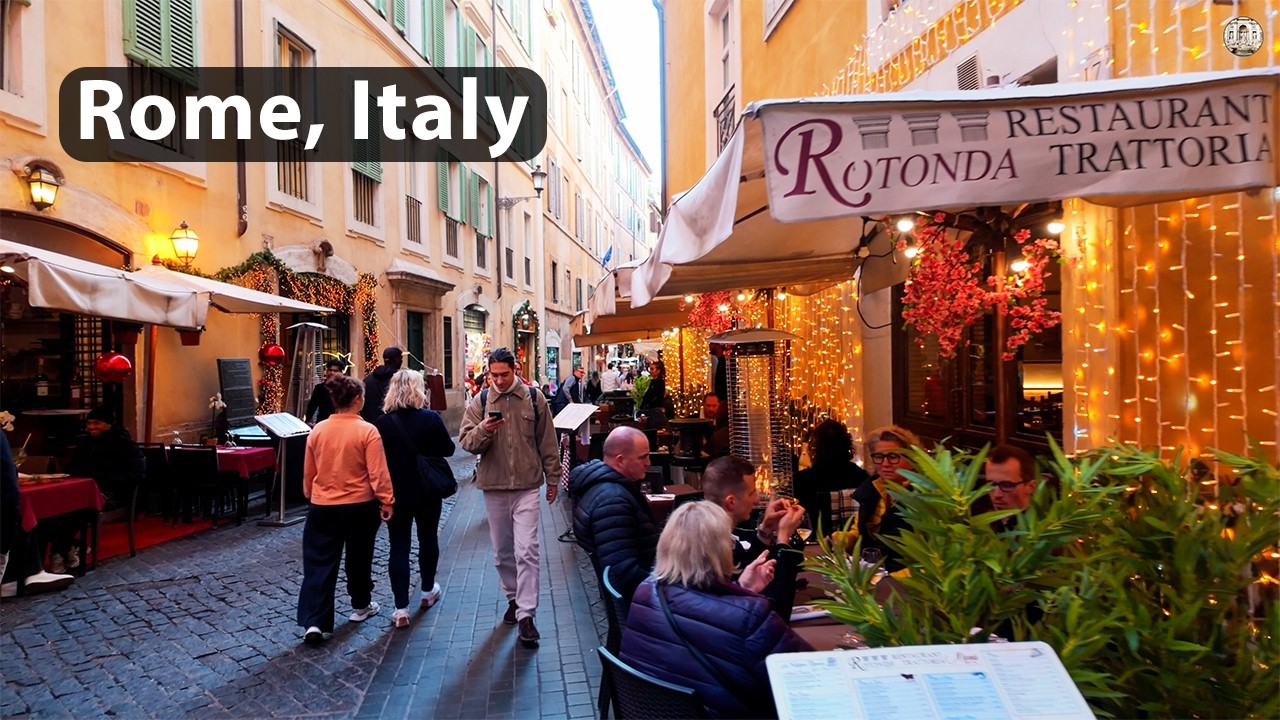 Rome Afternoon Walk – 5 December | From Via del Corso | 4K - YouTube