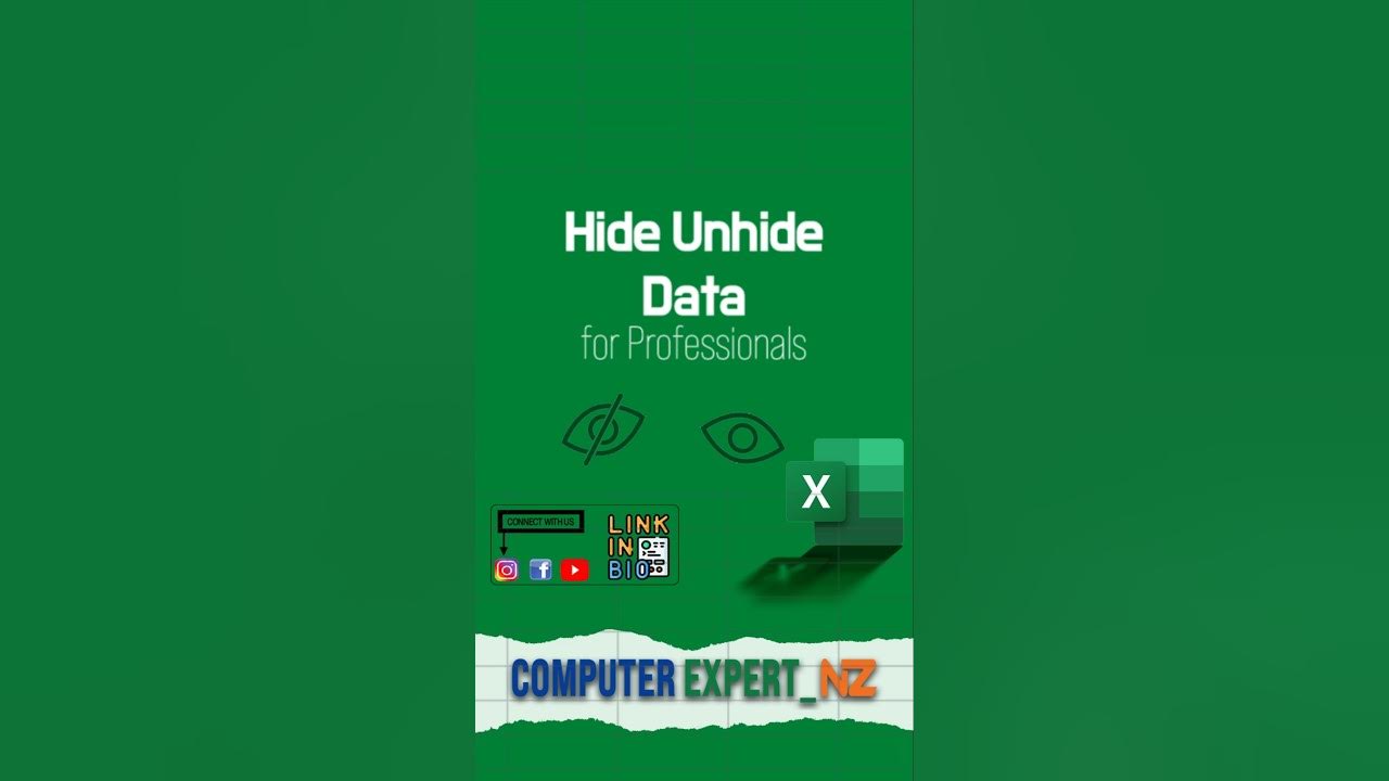 Hide Unhide data in Excel for Professionals !!! #excel #shorts #ytshorts - YouTube