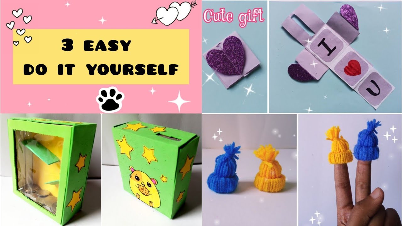 DIY cute love gift | DIY money bank ideas | DIY mini hat | easy present ...