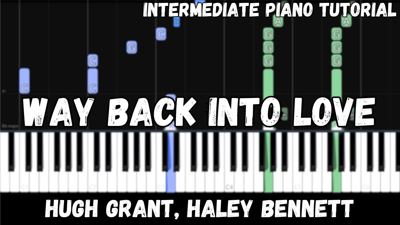 Hugh Grant, Haley Bennett - Way Back Into Love (Intermediate Piano ...