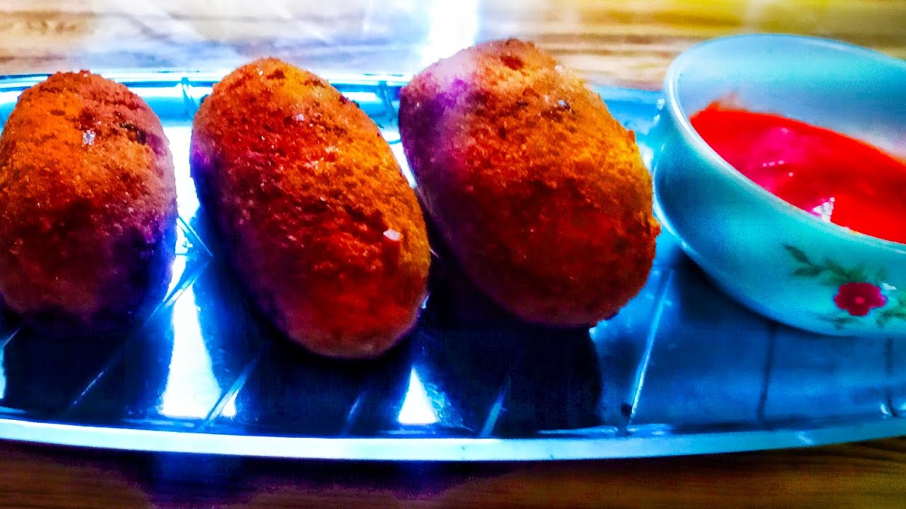 Recipe: Juicy and Crispy Egg Chops! - YouTube