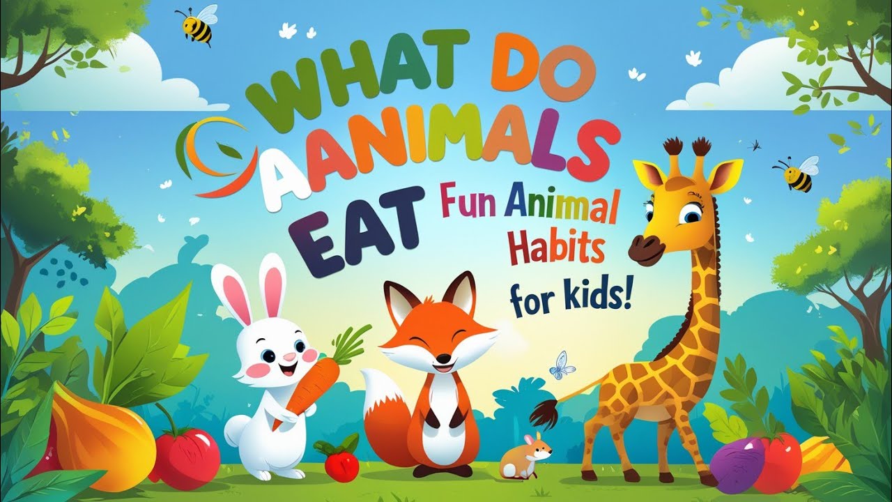 What Do Animals Eat? 🐻🌿🦁 Fun Animal Eating Habits for Kids! - YouTube