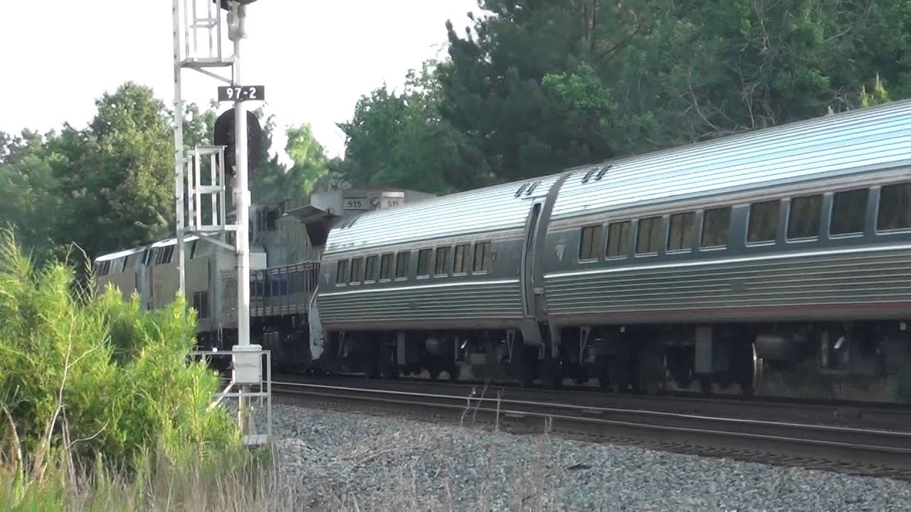 Amtrak Silver Star #91 with Phase IV Dash 8! - YouTube