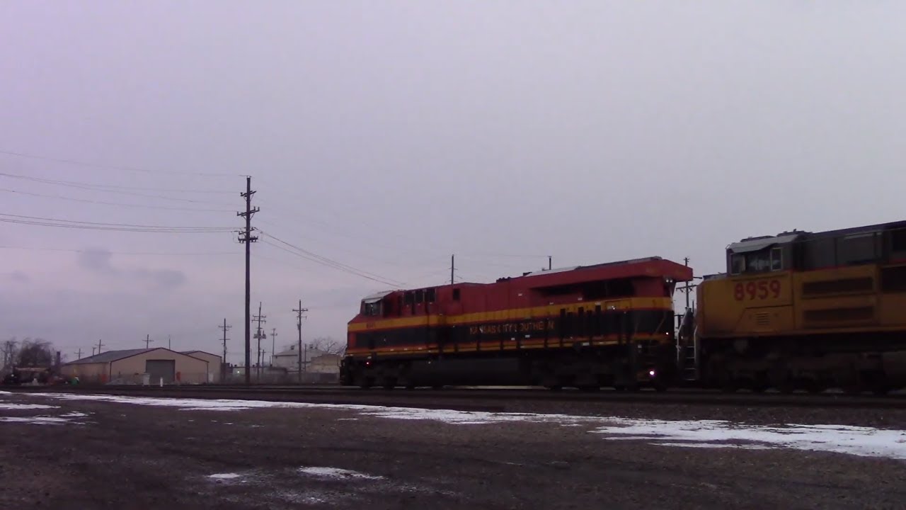 KCS 4841 North in Chicago Heights, IL 1/25/21 - YouTube