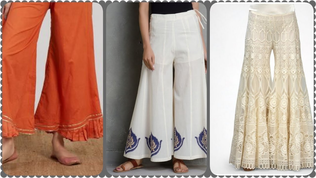 Latest modern palazzo designs 2021 | Plazo Pant Design | Different ...