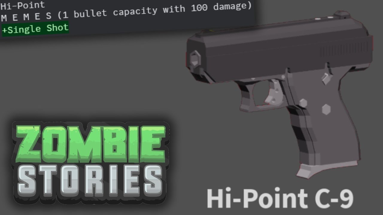 [REMOVED] Hi-Point C9 Single Shot | Mod Showcase | Zombie Stories - YouTube