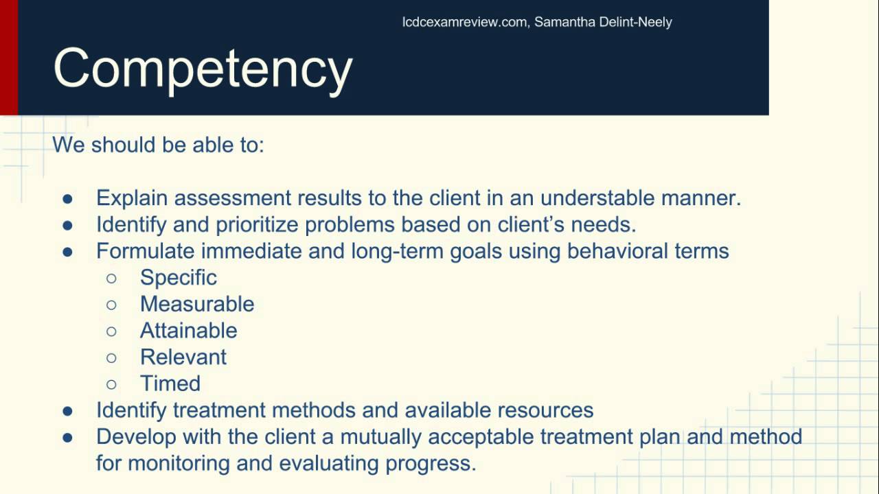 Alcohol and Drug Counselor Exam | Performance Domain 2: Treatment ...