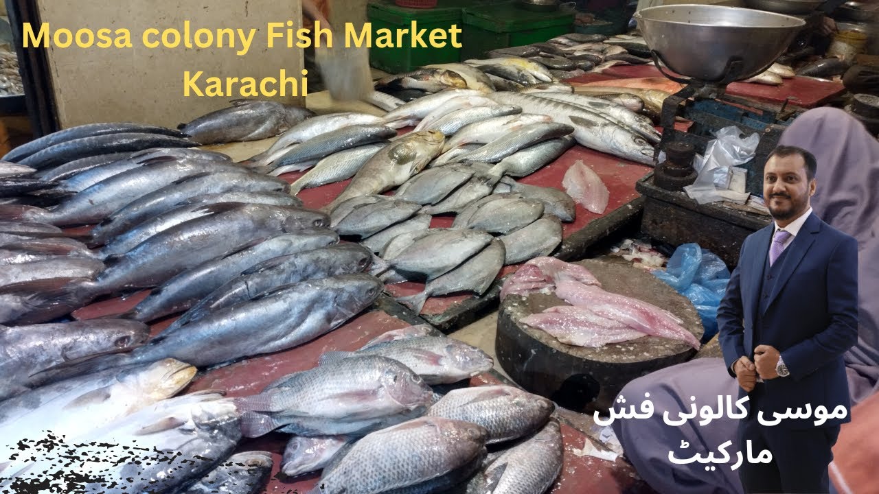 Fish Market Moosa Colony Karachi - YouTube