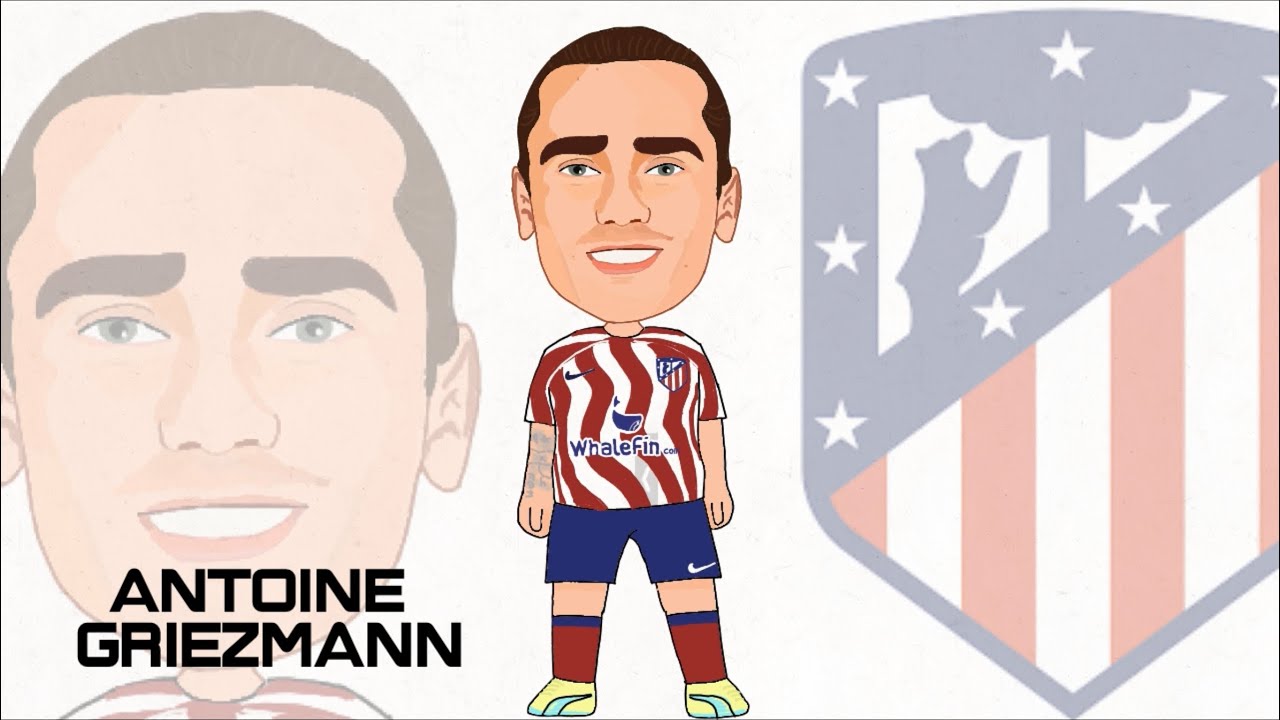 How to draw Antoine Griezmann - Football Toon's - YouTube