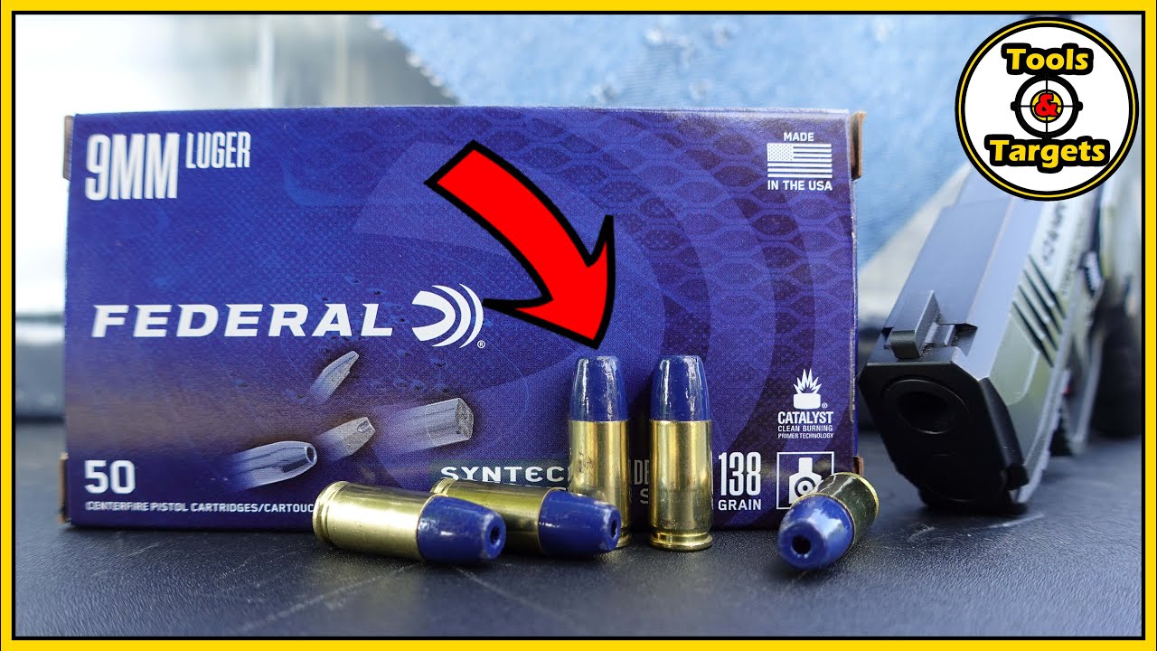 Smurf Rounds!...Federal Syntech 9MM Self-Defense AMMO Test! - YouTube